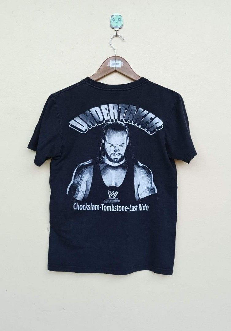 WWE Undertaker Mirror print Black Shirt off/legit, Men's Fashion, Tops ...