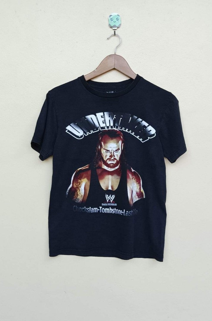 WWE Undertaker Mirror print Black Shirt off/legit, Men's Fashion, Tops ...