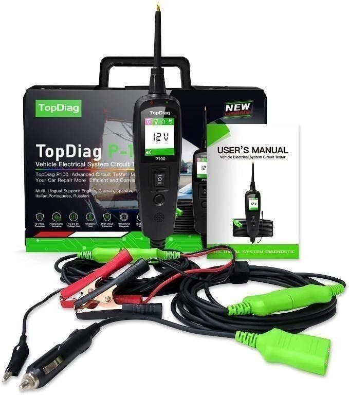 X7060 Green TopDiag 12V-24V Circuit Tester Multimeter Voltage Tester ...