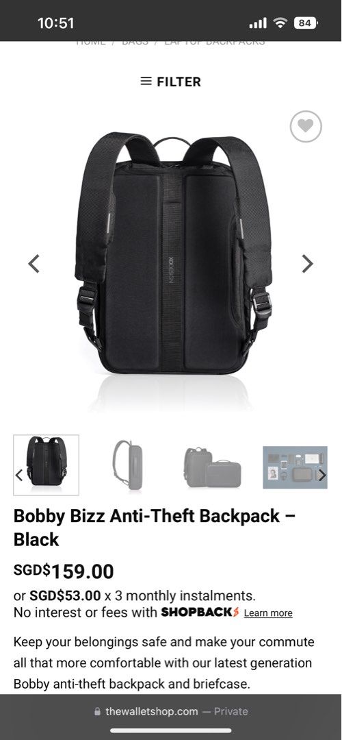 XD Design Bobby Bizz Backpack/brief case, Computers & Tech, Parts ...