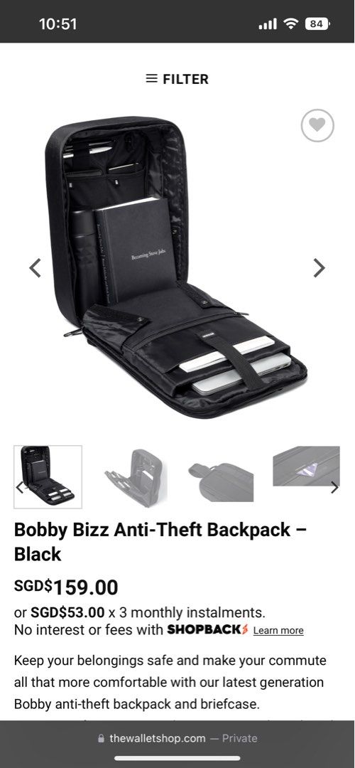 XD Design Bobby Bizz Backpack/brief case, Computers & Tech, Parts ...