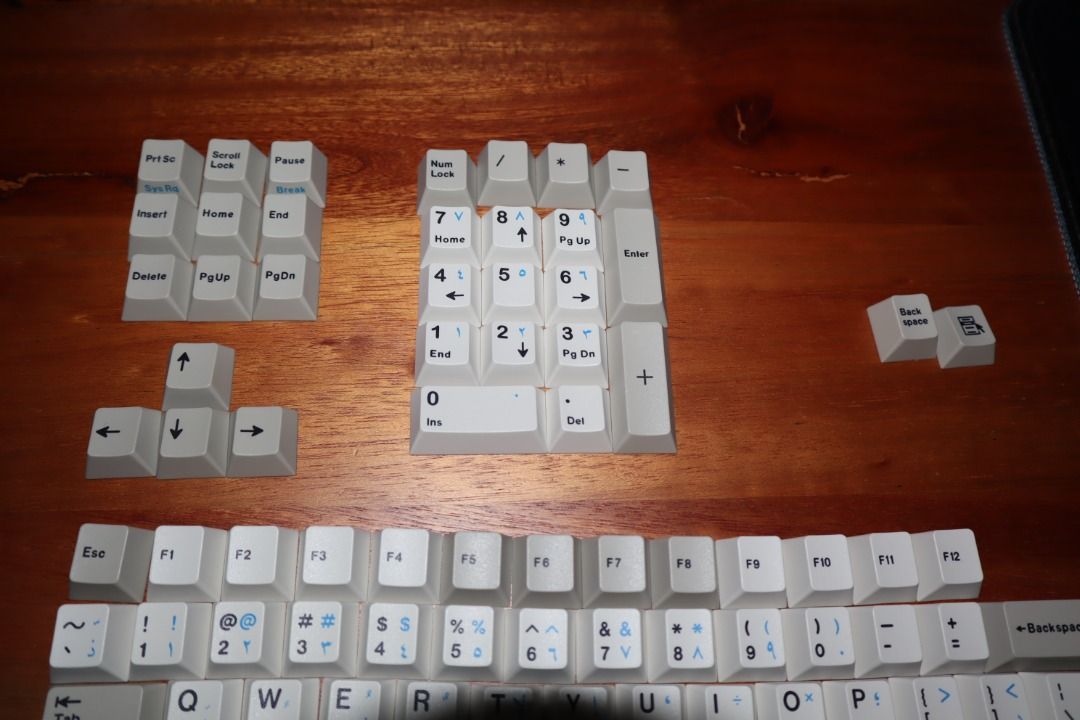 XMI Arabic Blue PBT keycaps, Computers & Tech, Parts & Accessories ...