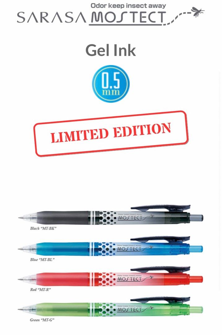 Zebra Sarasa mostect gel pen set/ Stationary set/ Birthday gift ...