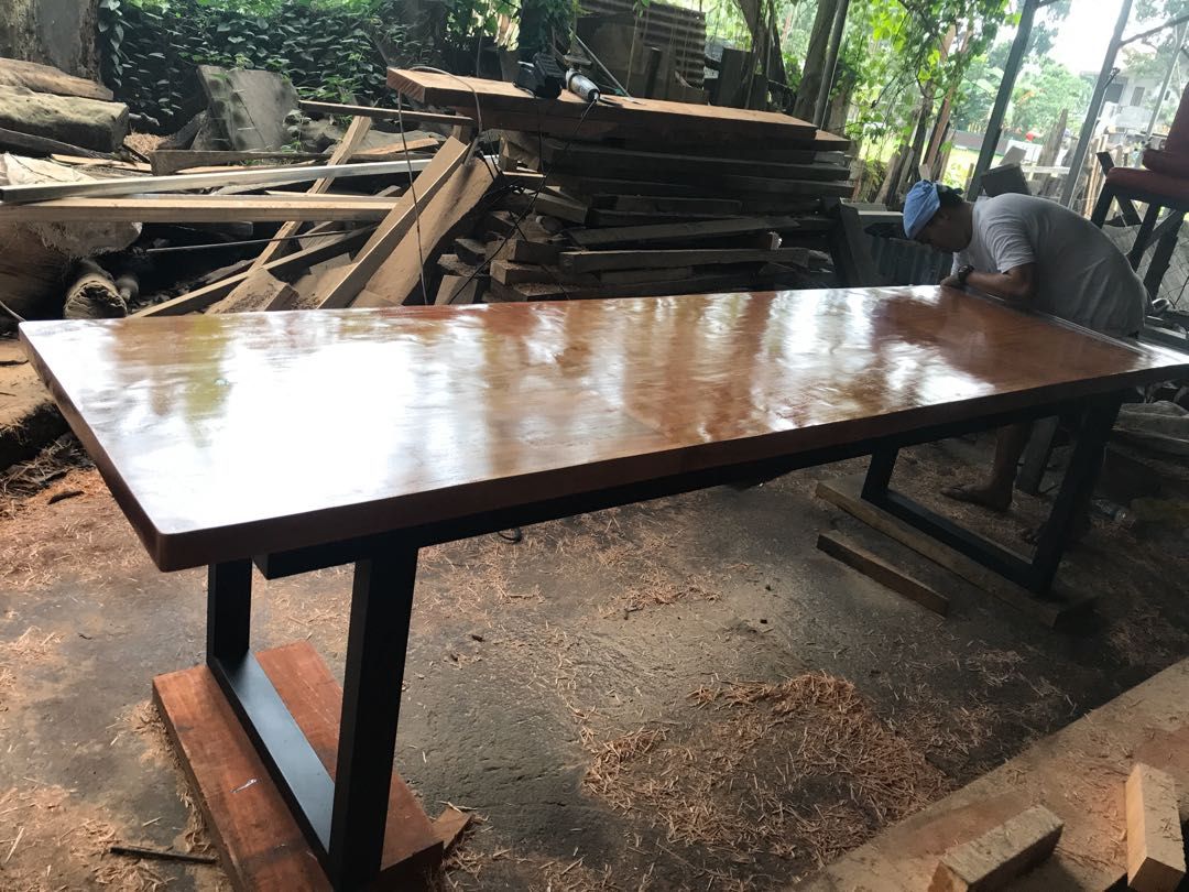 12 seater Mahogany Table 10ft x 32inch or 3m x .8m, Furniture & Home ...