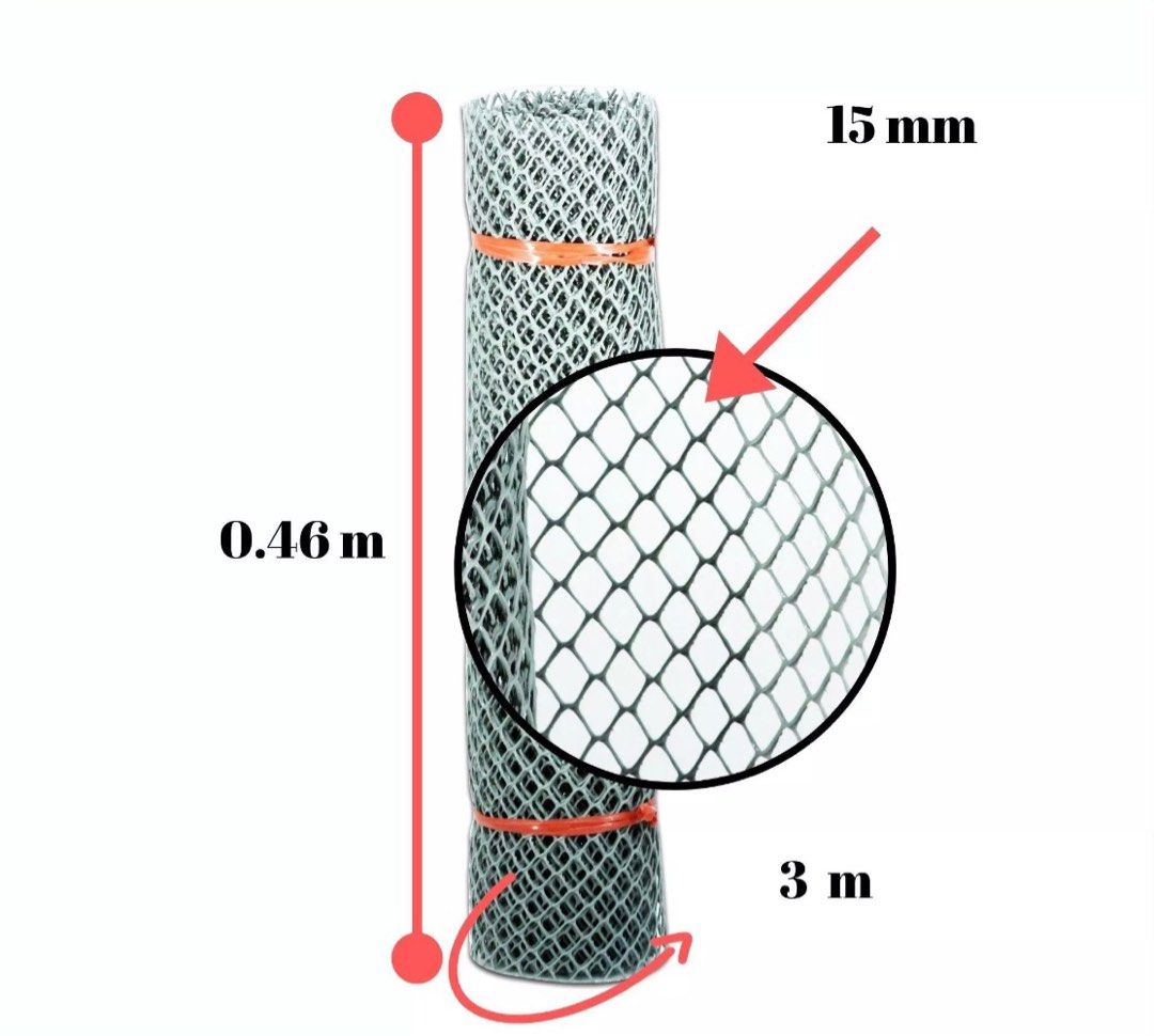 15MM x 0.46M GATE GUARD MESH Garden Mesh Fence Fencing Plastic Pagar ...