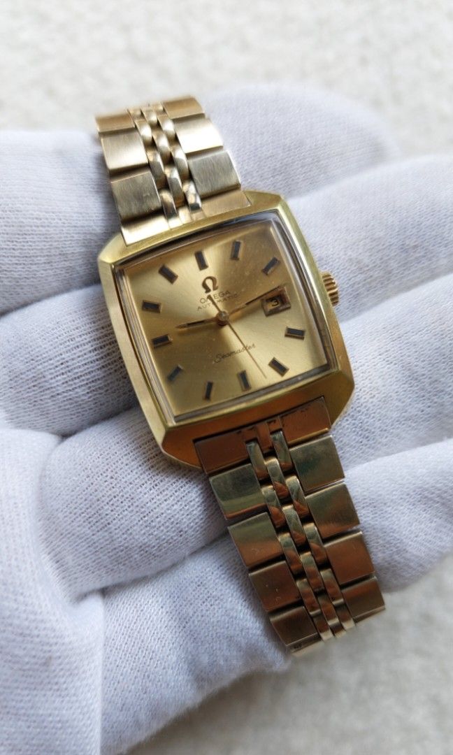 1970's Omega Seamaster Automatic Square Case, Luxury, Watches on Carousell