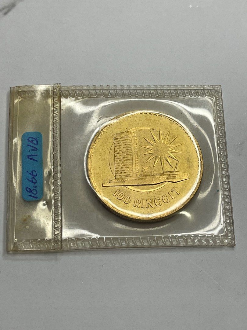 1971 Malaysia Tunku Abdul Rahman 100 Ringgit Gold Coin, Hobbies & Toys ...