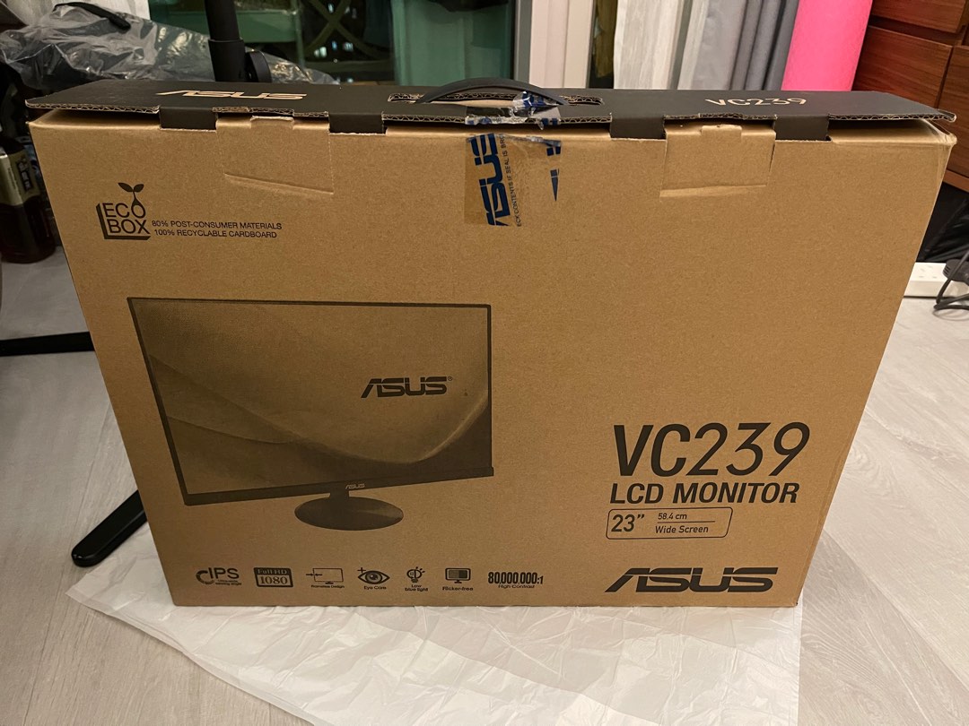 全新ASUS VC239H 超低藍光護眼顯示器 - 23吋 電腦顯示器, 電腦＆科技, 桌上電腦 - Carousell
