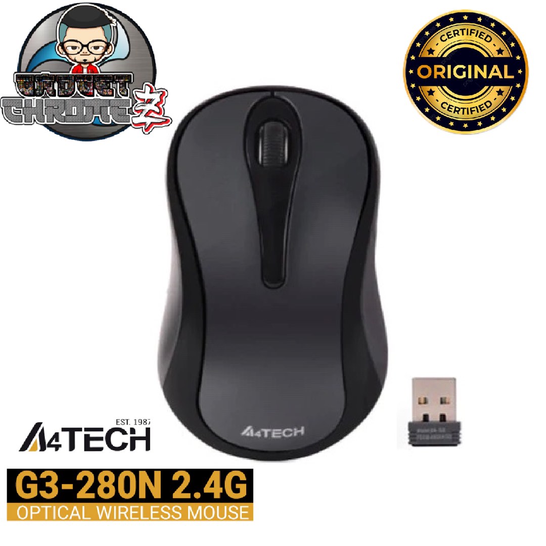A4TECH G3-280N | 2.4G OPTICAL WIRELESS MOUSE, Computers & Tech, Parts ...