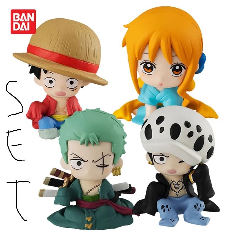 Anime One Piece Figure Nami Monkey D Luffy Roronoa Zoro Trafalgar D ...