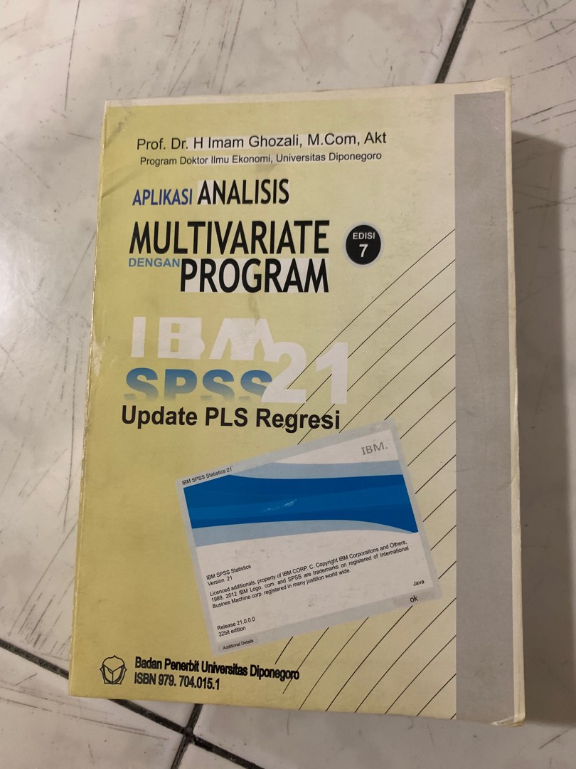 aplikasi analisis multivariate dengan program spss 21, Buku & Alat Tulis, Buku di Carousell