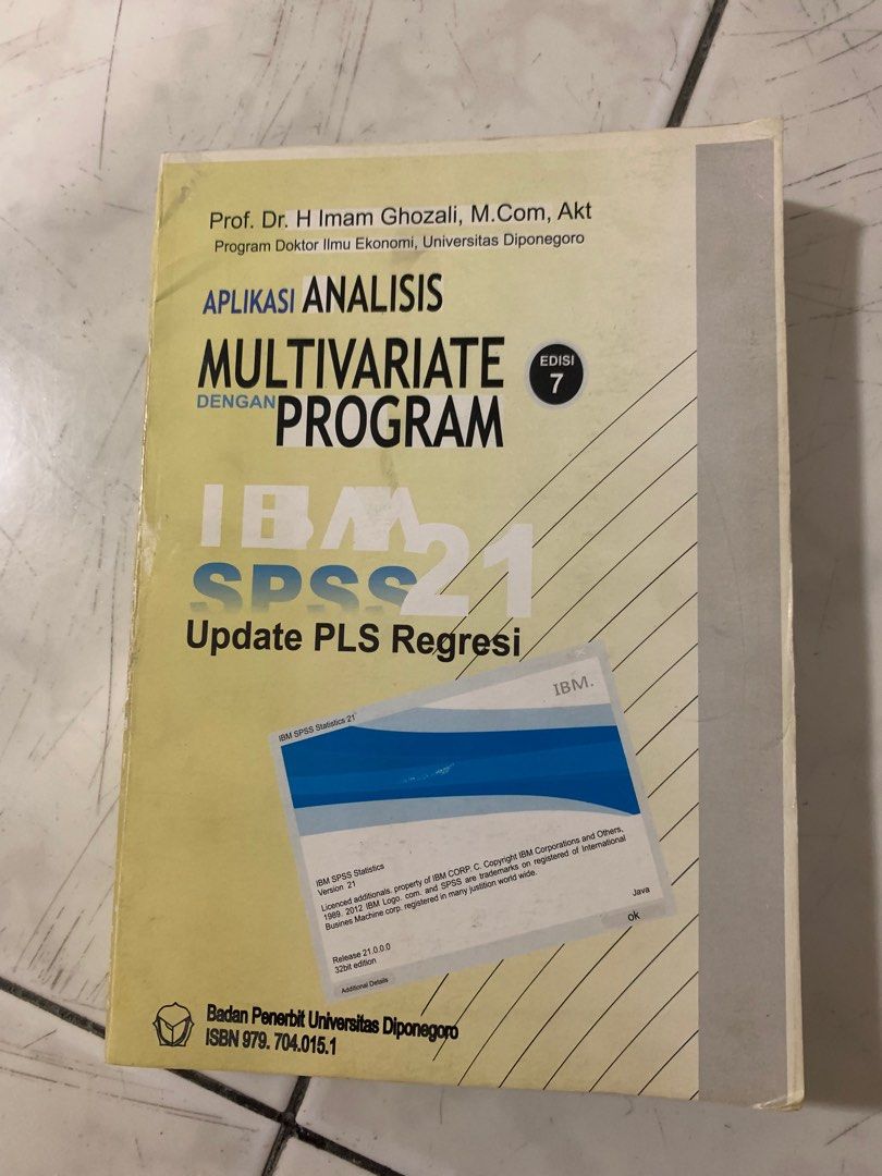 aplikasi analisis multivariate dengan program spss 21, Buku & Alat Tulis, Buku di Carousell