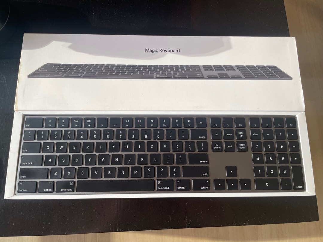 Apple Magic Keyboard With Numeric Keypad Black Computers And Tech