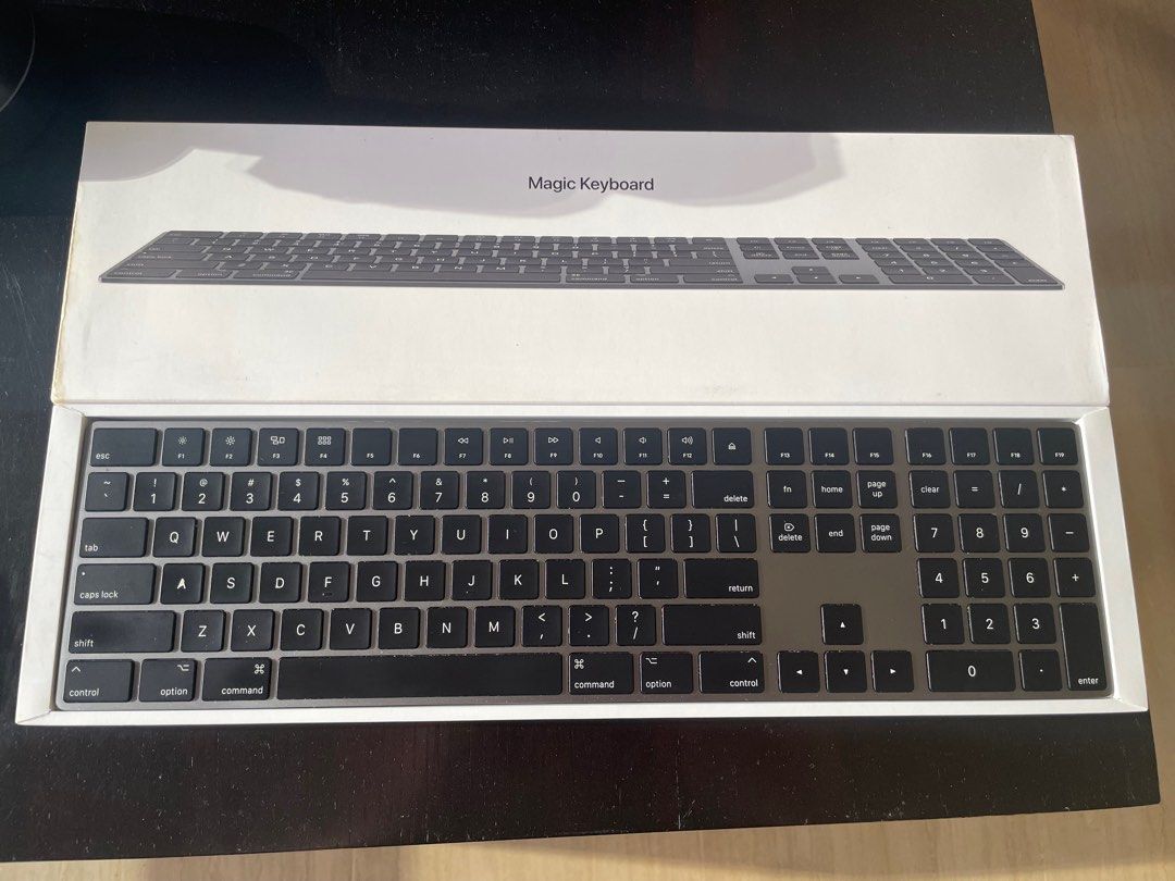 Apple Magic Keyboard with Numeric Keypad - Black, Computers & Tech, Parts & Accessories ...