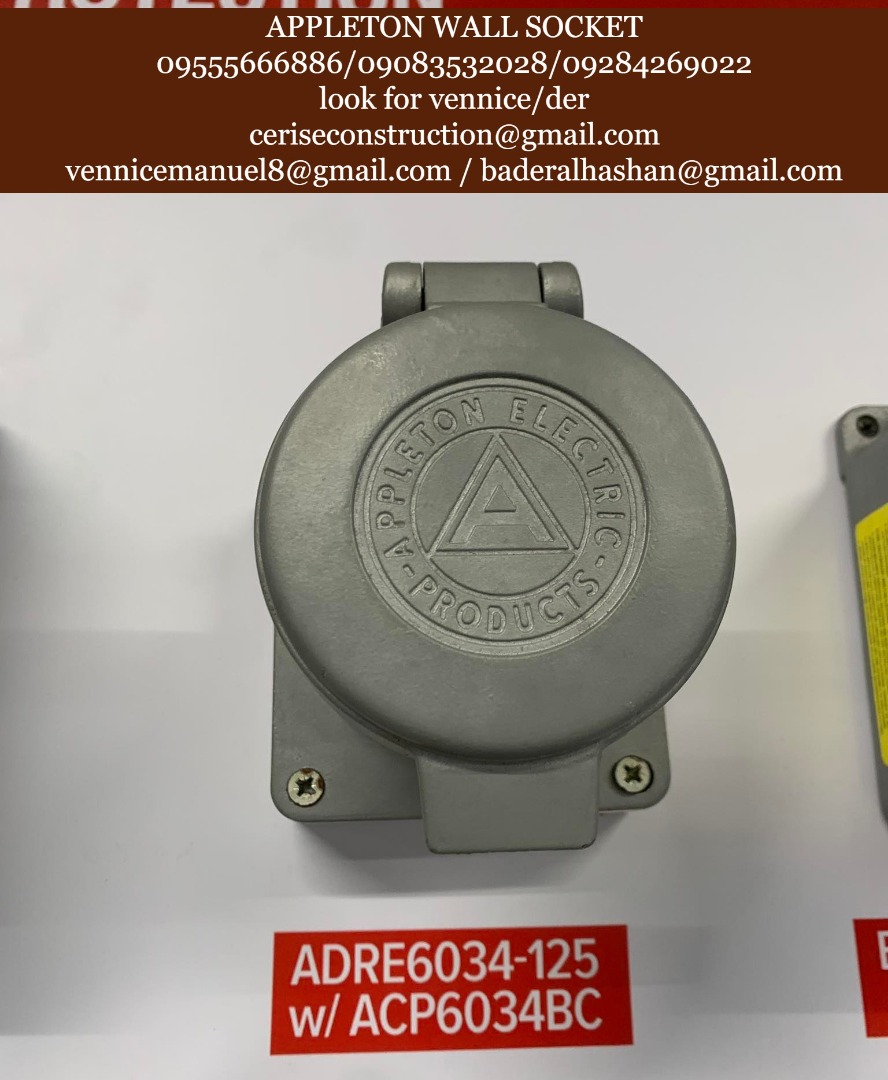 APPLETON WALL SOCKET, Commercial & Industrial, Construction Tools ...