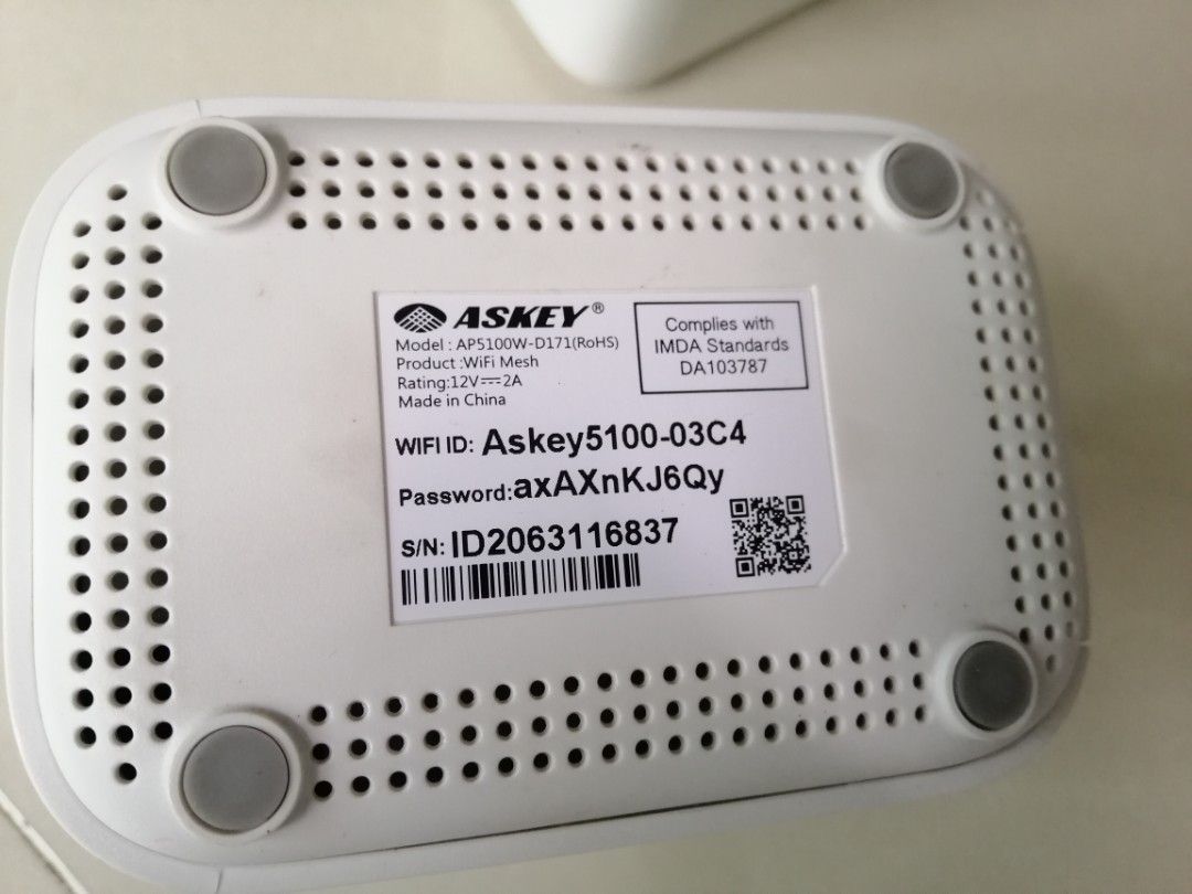 Askey WiFi Mesh AP5100-D171, Computers & Tech, Parts & Accessories ...