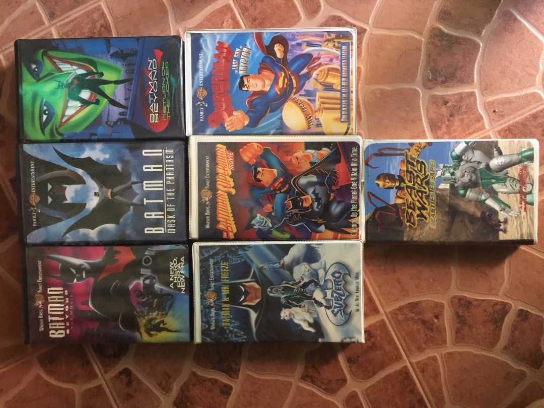ASSORTED DC/LOTR/MARVEL VHS TAPES, TV & Home Appliances, TV ...