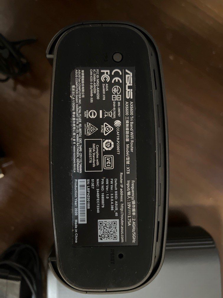 Asus AX6600 Tri Band XT8 router, Computers & Tech, Parts & Accessories ...