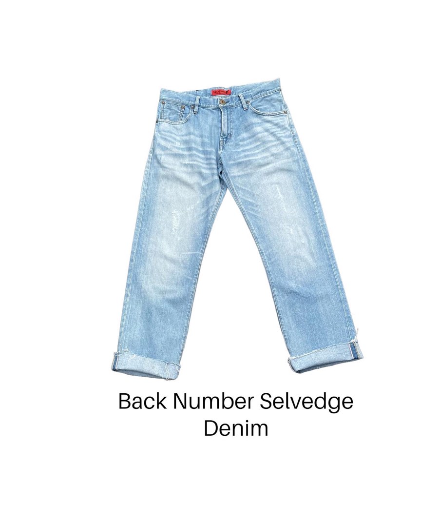 Back Number Selvedge Denim, Men's Fashion, Bottoms, Jeans on Carousell