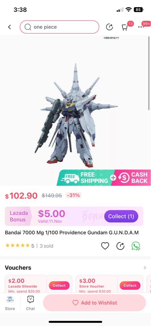 Bandai Master Grade Gundam Providence 1/100 , Hobbies & Toys, Toys ...