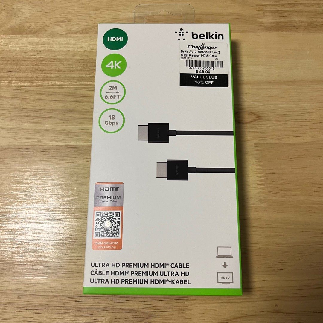 belkin-4k-hdmi-cable-2m-computers-tech-parts-accessories