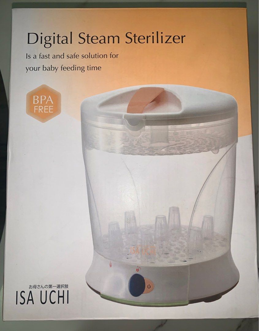 BNIB Isa Uchi Digital Steam Sterilizer, Babies & Kids, Nursing ...