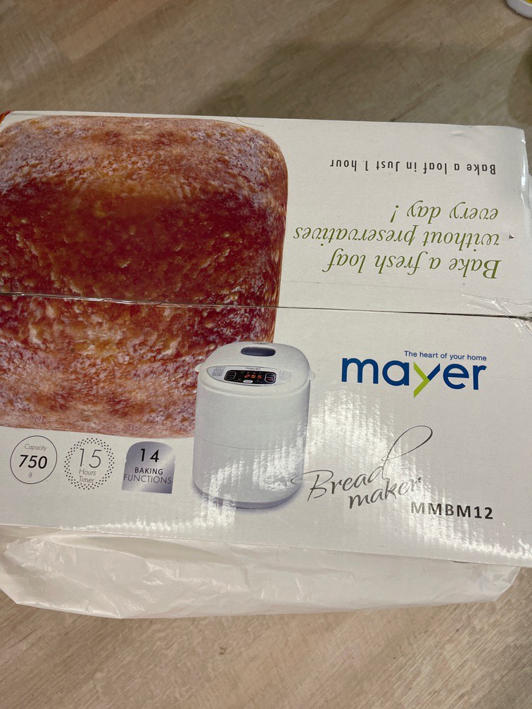 BNIB Mayer Breadmaker, Furniture & Home Living, Kitchenware & Tableware ...