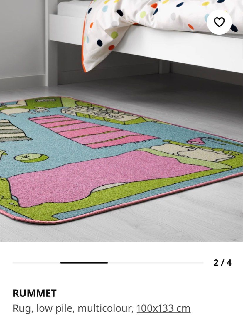 (Brand new) Kids Rug IKEA low pile, Furniture & Home Living, Furniture ...