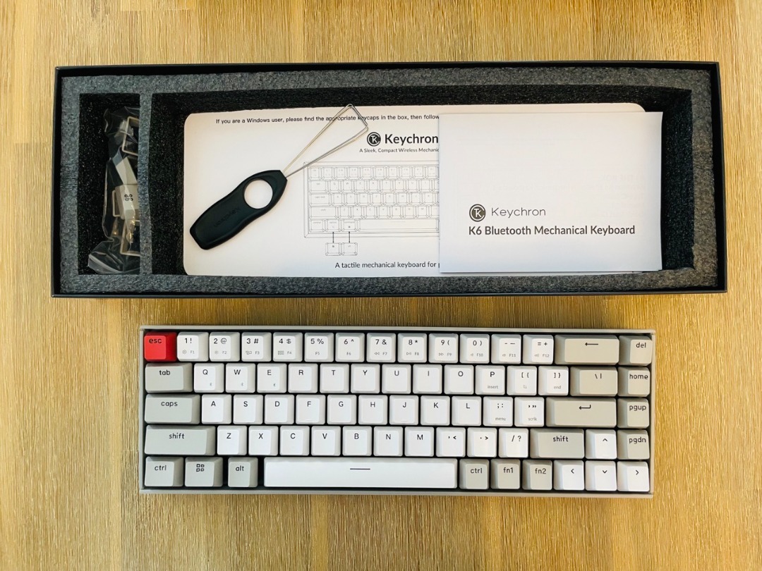 Brand-new Keychron K6 Wireless Mechanical Keyboard for Apple / Mac / PC ...