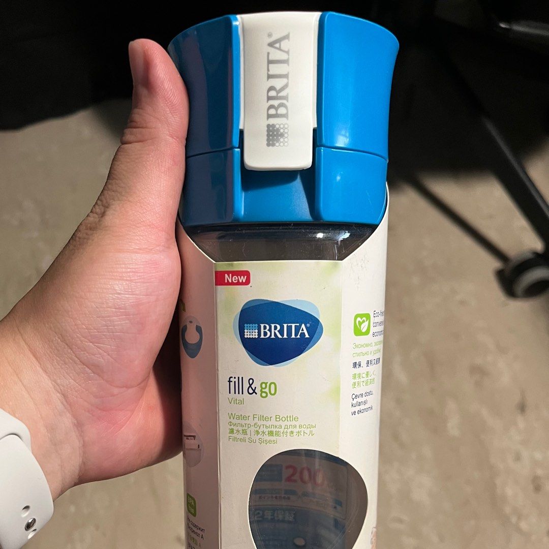 BRITA fill & go Vital water filter bottle, Furniture & Home Living ...