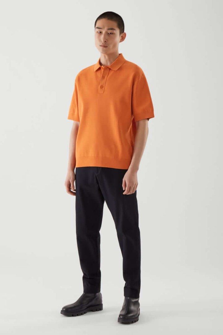 COS Oversized Knit Polo | BRAND NEW, Men's Fashion, Tops & Sets ...