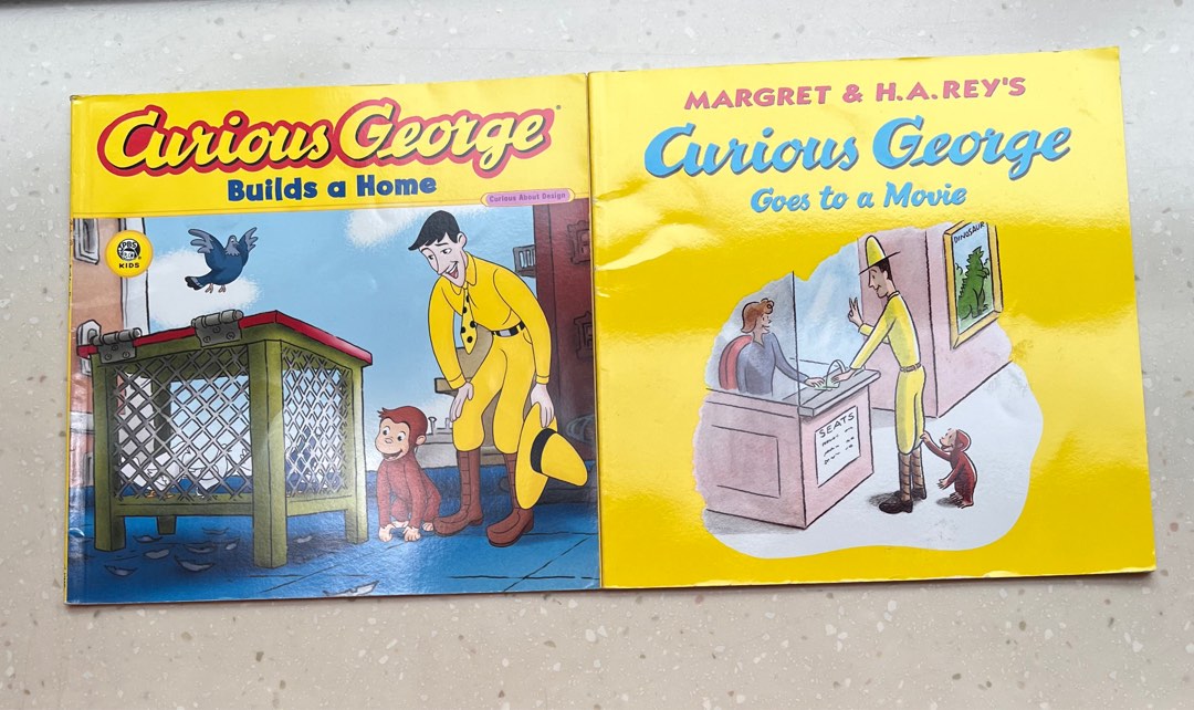 Curious George book set (2 books) (Curious George Builds A Home ...