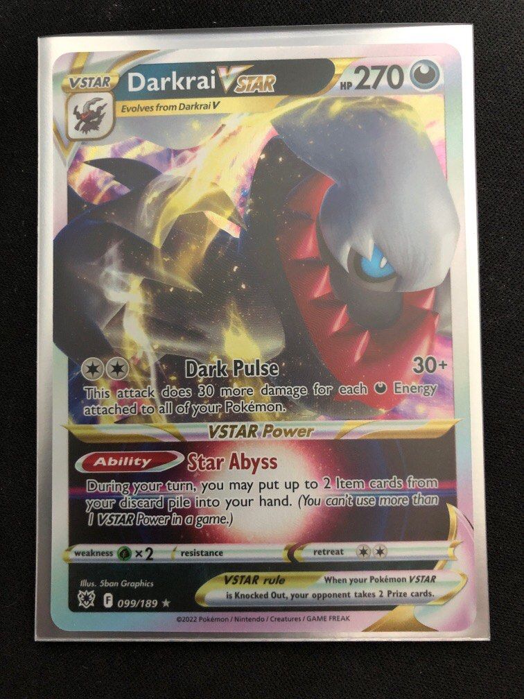 Darkrai V and Darkrai Vstar set, Hobbies & Toys, Toys & Games on Carousell