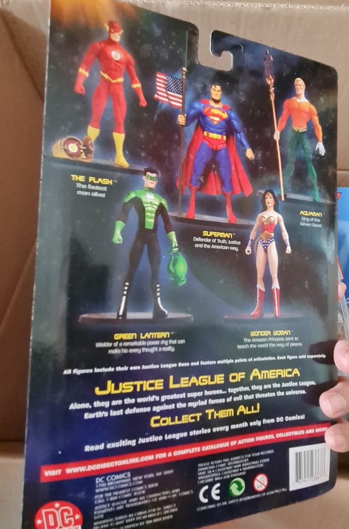 DC Direct JLA Set of 5 (Superman, Flash, Green Lantern, Wonder Woman ...