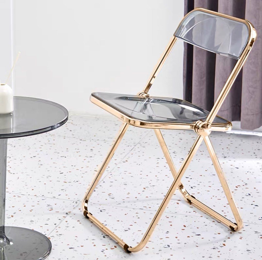 Dining chairs with gold rim, Furniture & Home Living, Furniture, Chairs ...