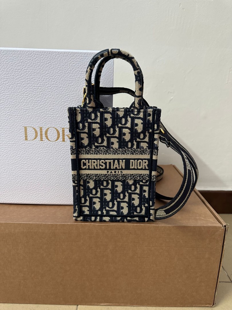 Dior mini book tote, Luxury, Bags & Wallets on Carousell