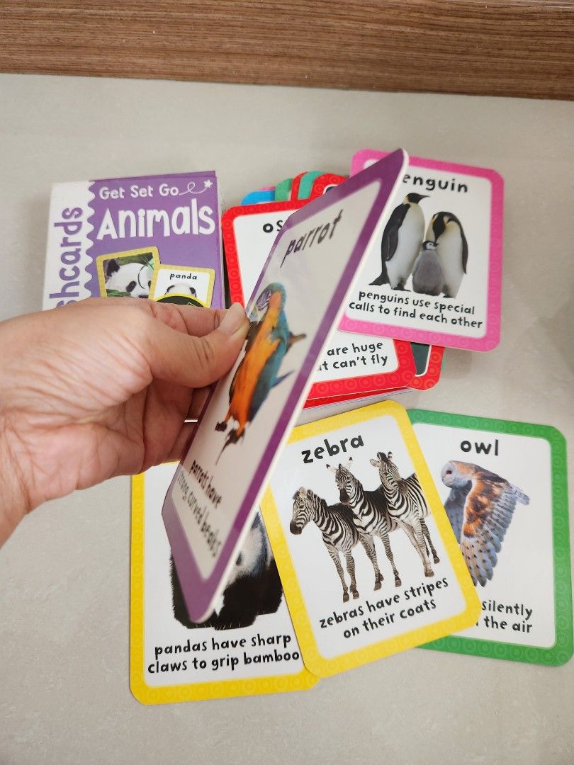 Educational Animal flash cards montessori, Hobbies & Toys, Toys & Games ...