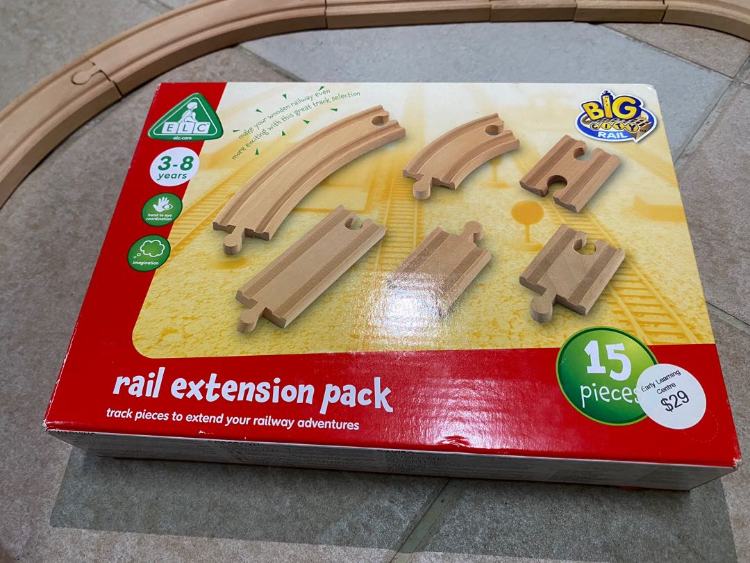 ELC Rail Extension Pack 15 pieces with 3 trains, Hobbies & Toys, Toys ...