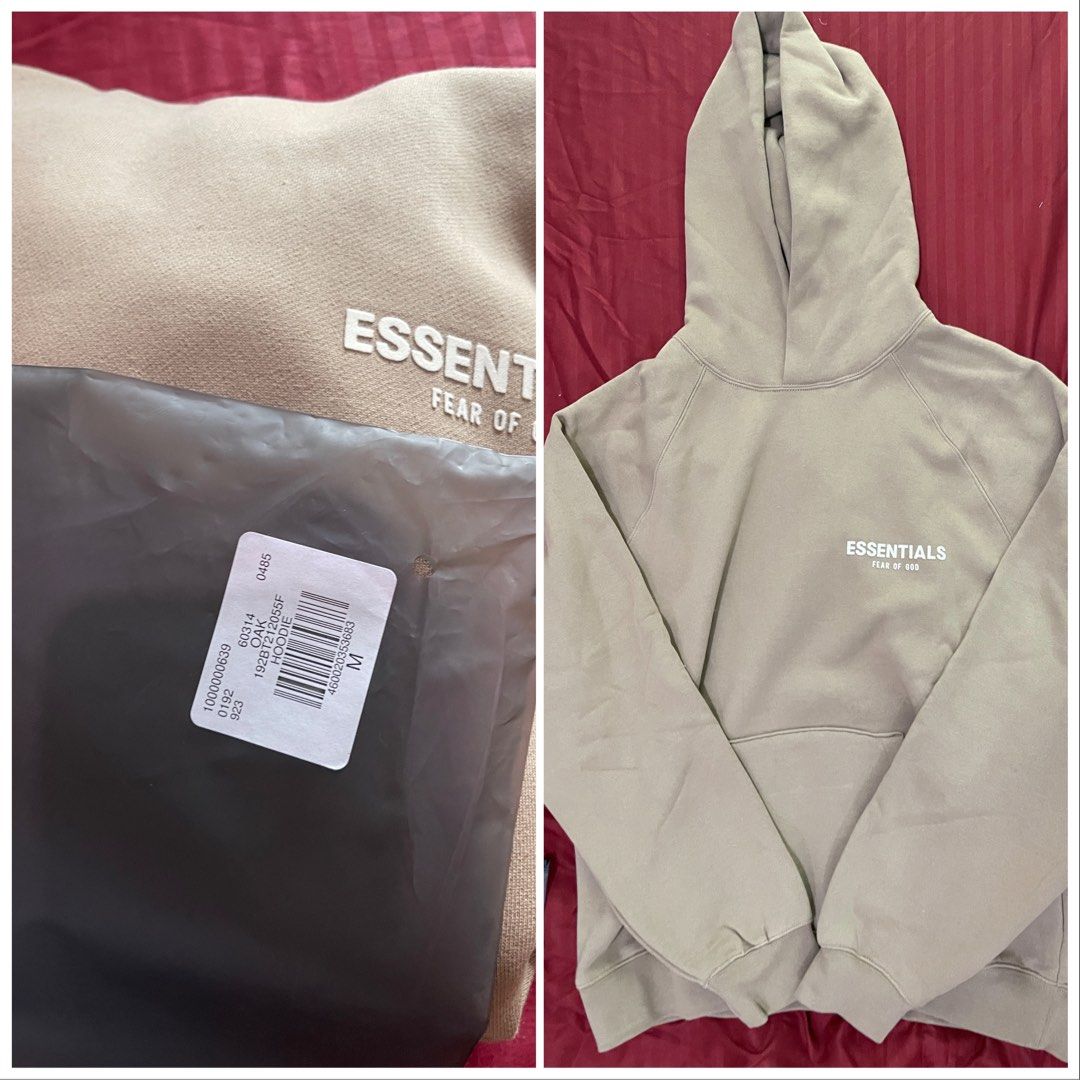 Fear of God Essentials Oak hoodie, Men's Fashion, Coats, Jackets and ...