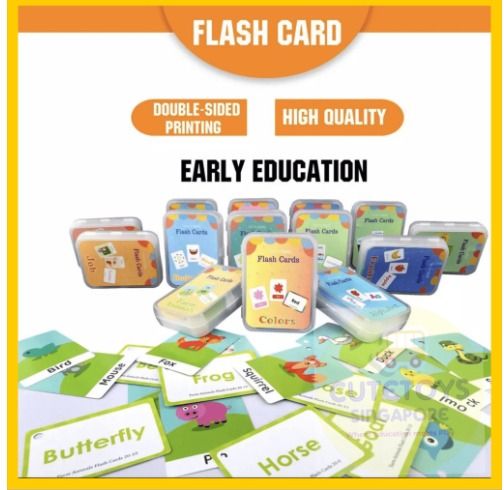 Flash Card with Ring English Reading Learning Alphabet Letters ABC ...