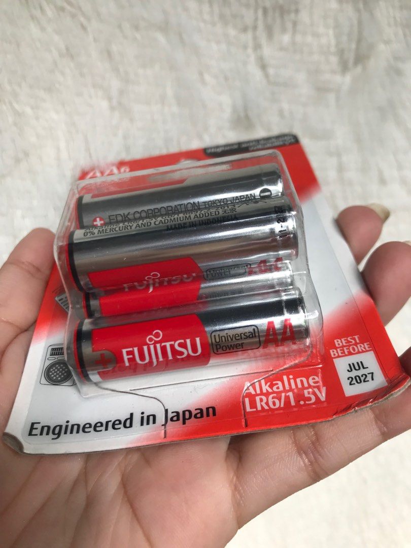Fujitsu Japan Alkaline LR6 1.5V AA 6pcs Battery Anti Leak Batteries for Instax Camera ...