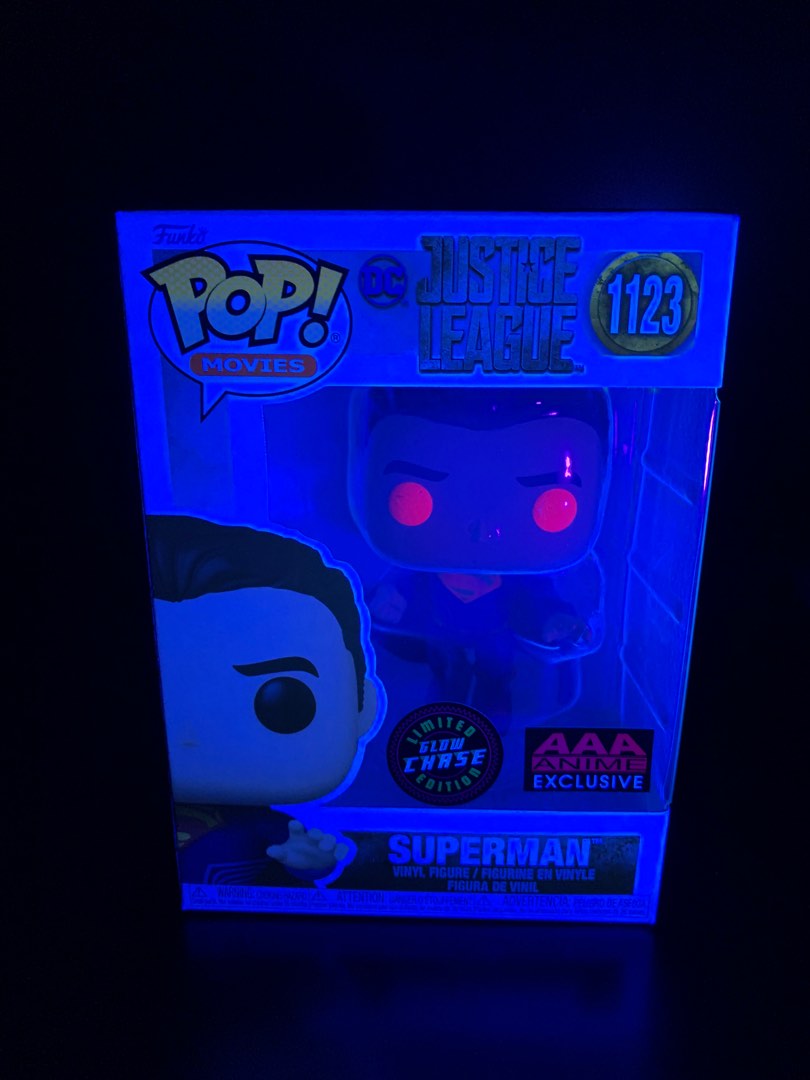 Funko pop: DC: Justice League Superman, AAA Exclusive with GITD Chase ...