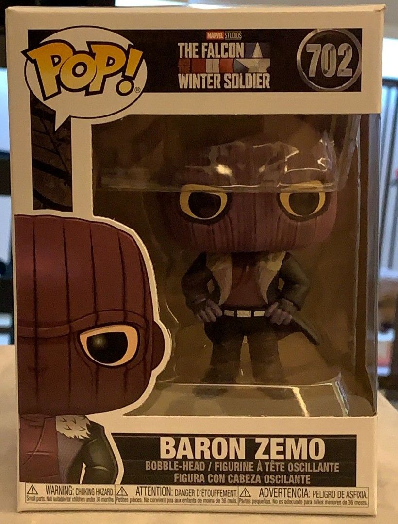 Funko Pop Marvel Studios 702 BARON ZEMO, Hobbies & Toys, Toys & Games ...