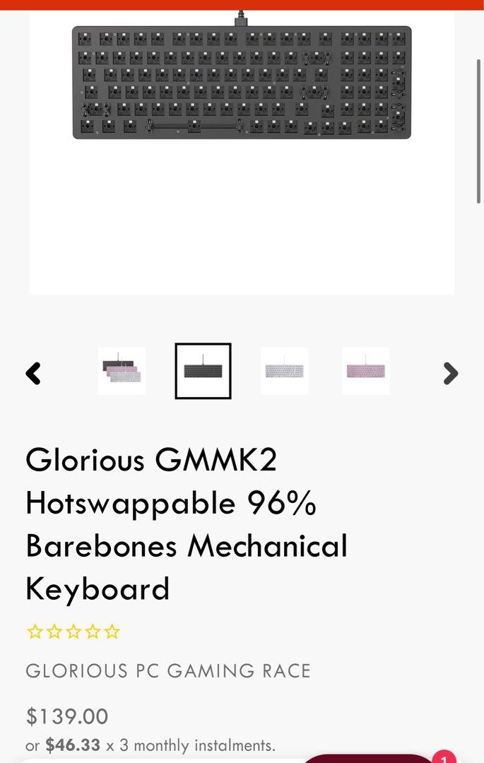 GMMK2 Full Size Barebones Edition, Computers & Tech, Parts ...