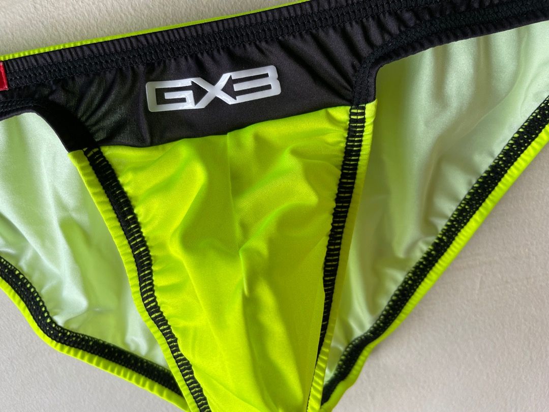 GX3 Neon Green/Black Ultra Skin V Bikini (Japan), Men's Fashion, Bottoms, New Underwear on Carousell