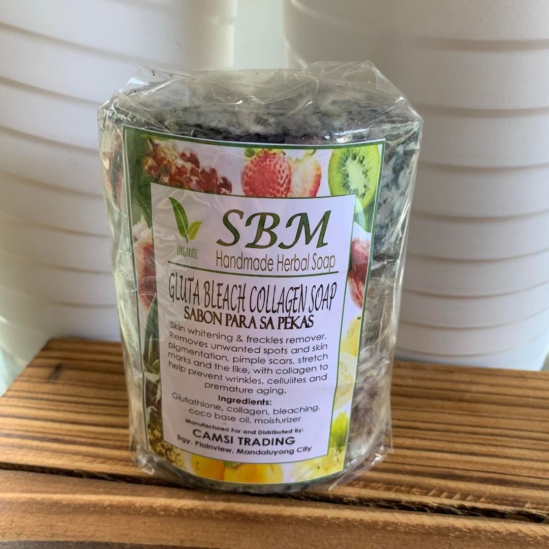 Handmade Herbal Soap Gluta Bleach Collagen Soap (3 soaps in 1 set ...