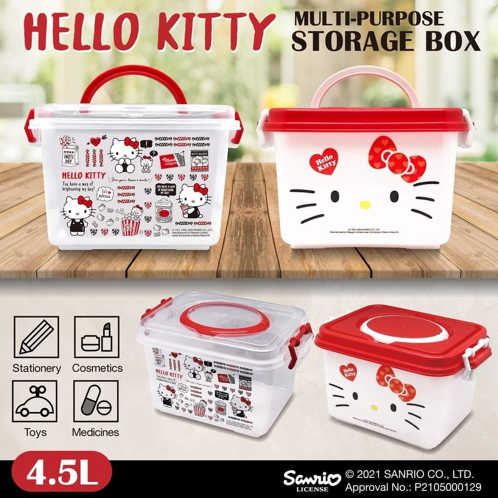 Hello Kitty Storage Box, Furniture & Home Living, Kitchenware ...
