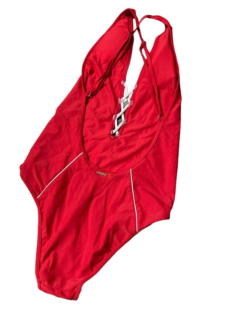 HQ Red one piece Swimsuit, Women's Fashion, Swimwear, Bikinis ...