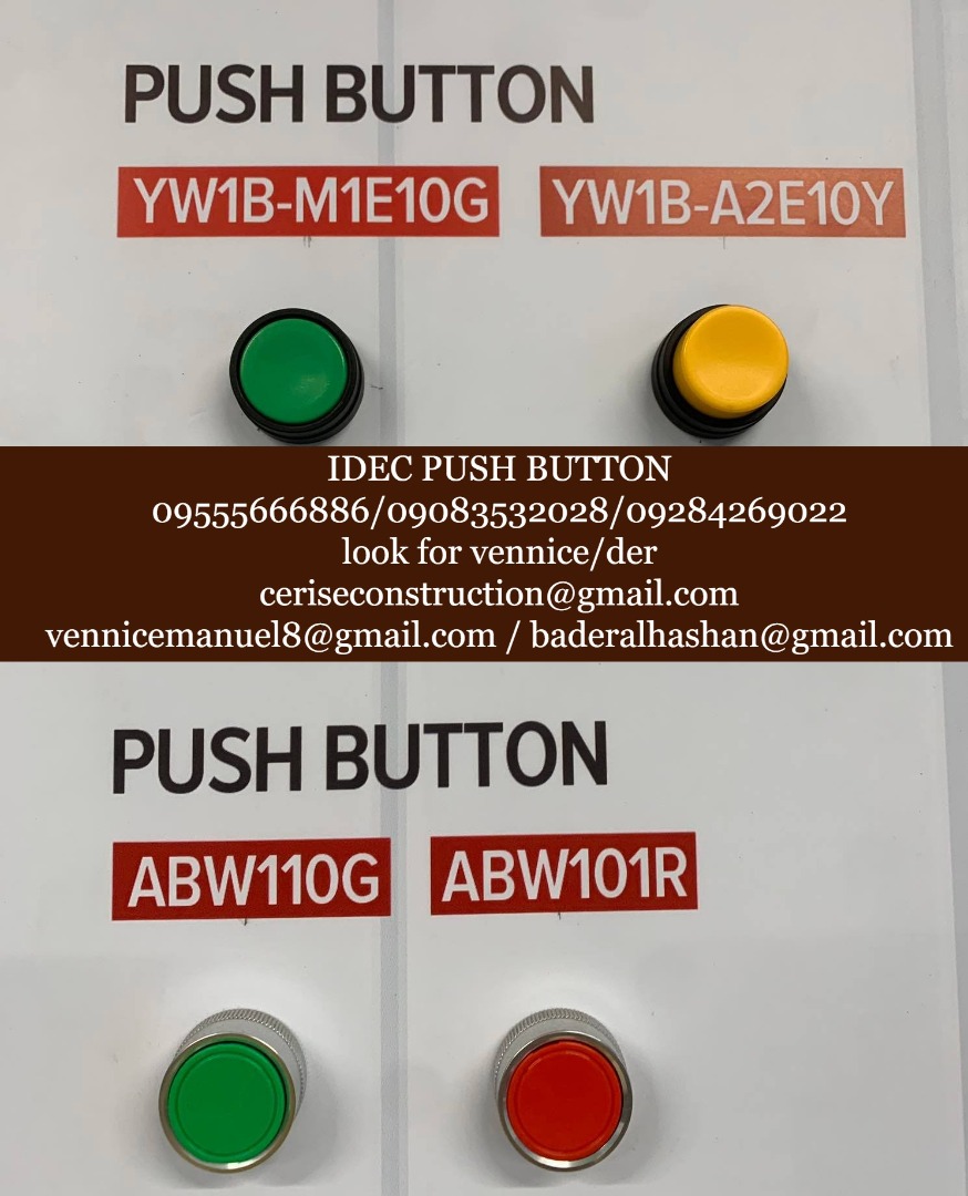 IDEC PUSH BUTTON, Commercial & Industrial, Construction & Building ...