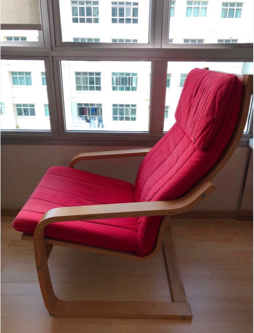 IKEA Poang Armchair, Furniture & Home Living, Furniture, Chairs on ...